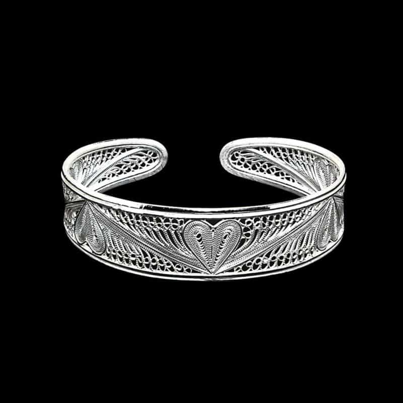 Handmade Bangle "Moon" - Lefkara Silver Jewellery