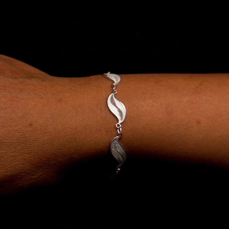 Handmade Bracelet "Flow" - Lefkara Silver Jewellery