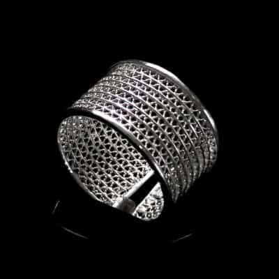 Handmade Ring "Moon" - Lefkara Silver Jewellery