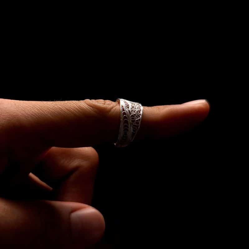 Handmade Ring "Luck" - Lefkara Silver Jewellery